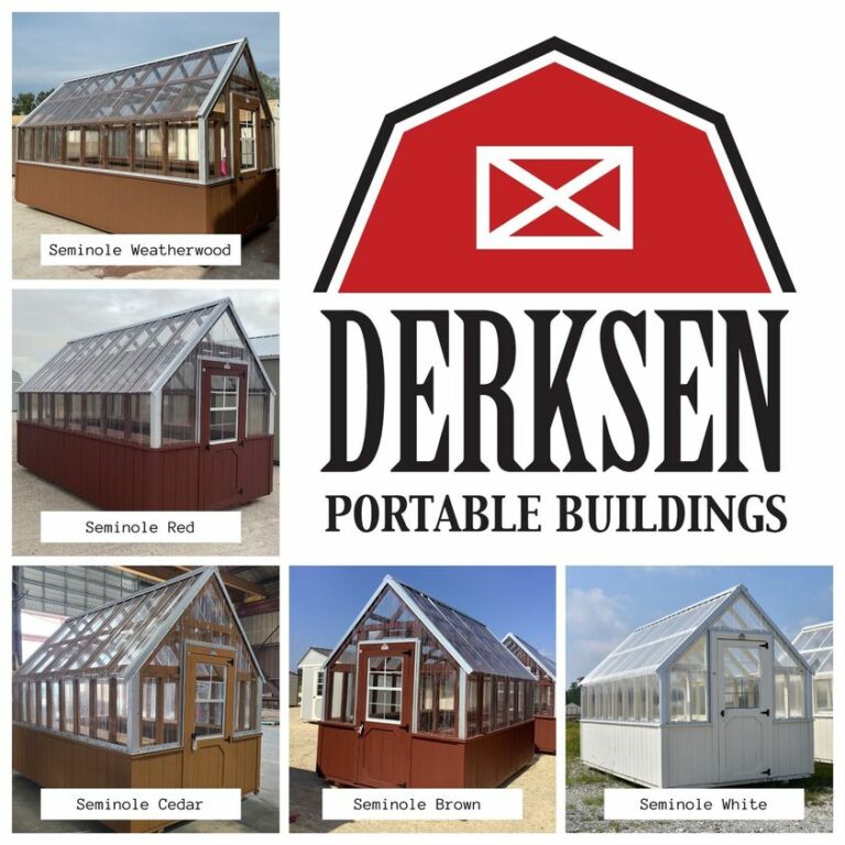 8×16 Greenhouse - Branson Portable Buildings & More